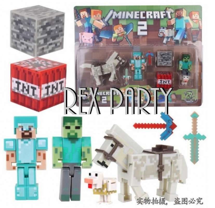 Jual Minecraft Figure Set Besar/Big Minecraft Figure Set/Topper ...