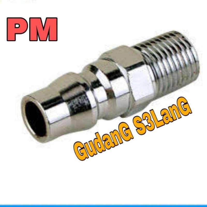 Jual Quick Coupler Plug PM 40 Nepel Angin Plug Drat Kompresor di Seller GUDANG SELANG - Gunung ...