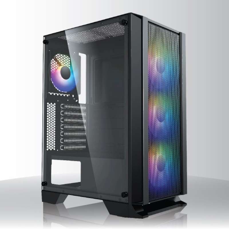 Promo Casing Infinity Nebula V4 Tempered Glass Atx Gaming Case Diskon ...
