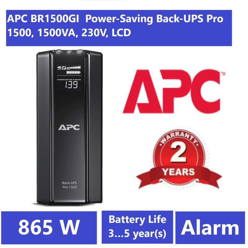 Jual APC BR1500GI Power-Saving Back-UPS Pro 1500, 1500VA, 230V, LCD, 10 ...