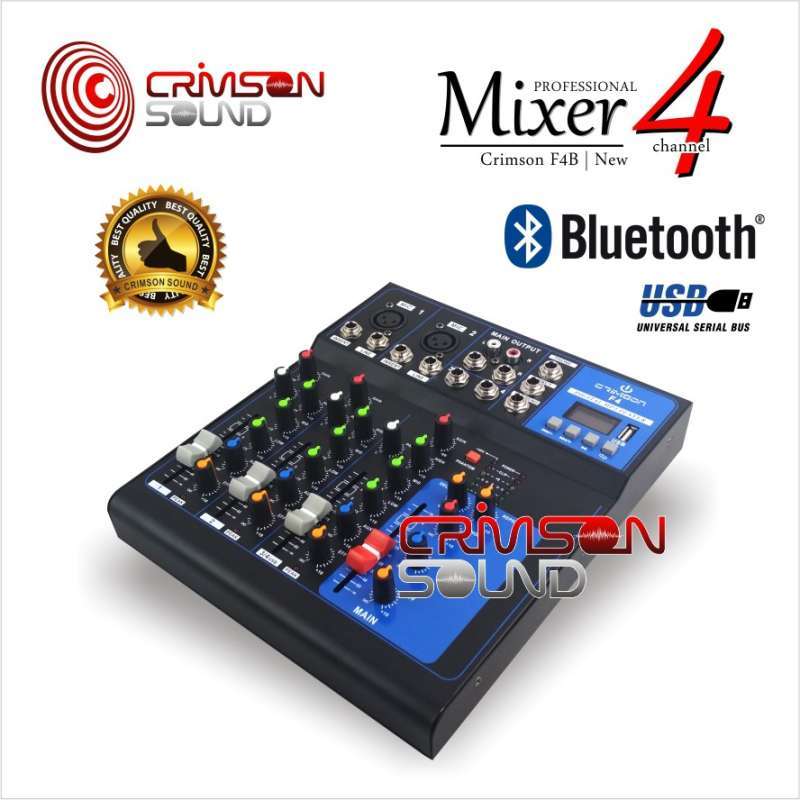 Jual MIXER CRIMSON 4 Channel BLUETOOTH F4B di Seller Crimson Sound - Mangga Besar-2, Kota ...