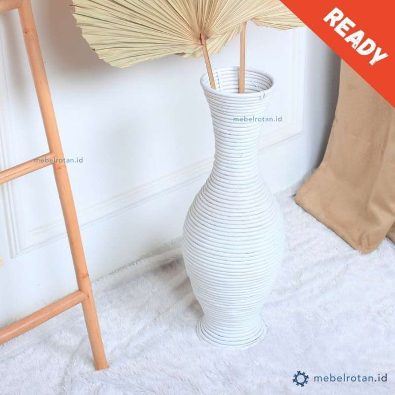 Jual POT GUCI ROTAN PUTIH | VAS BUNGA ROTAN | TANAMAN ARTIFICIAL di ...