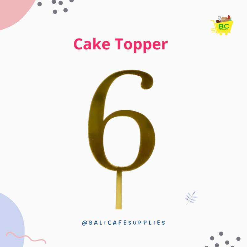 Jual Cake Topper Angka 0-9 Warna Gold - 2 Di Seller Bali Cafe Supplies ...
