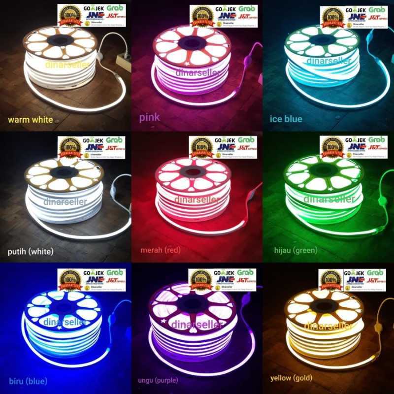Jual NEON LED NEON FLEKSIBEL SELANG 50 METER 220V OUTDOOR di Seller ...