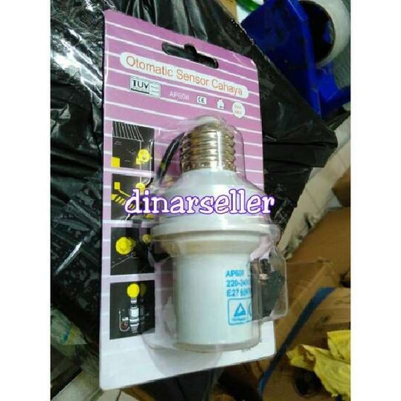 Jual PHOTOSENSOR FITTING E27 / PHOTOCELL OTOMATIS MENYALA SAAT GELAP di ...