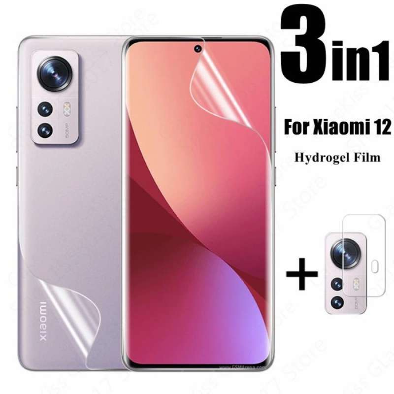 Jual XIAOMI 12 | 12 PRO | 12 LITE HYDROGEL FRONT & BACK+CAMERA GLASS ...