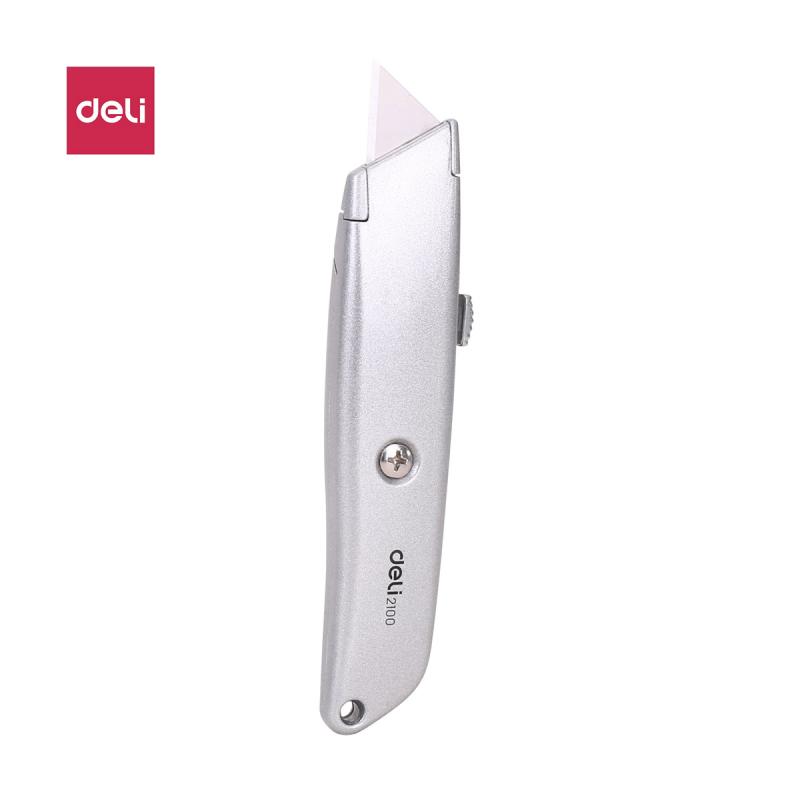 Jual Deli E2100 Aluminum Soft touch Utility Knife Cutter di Seller Deli ...