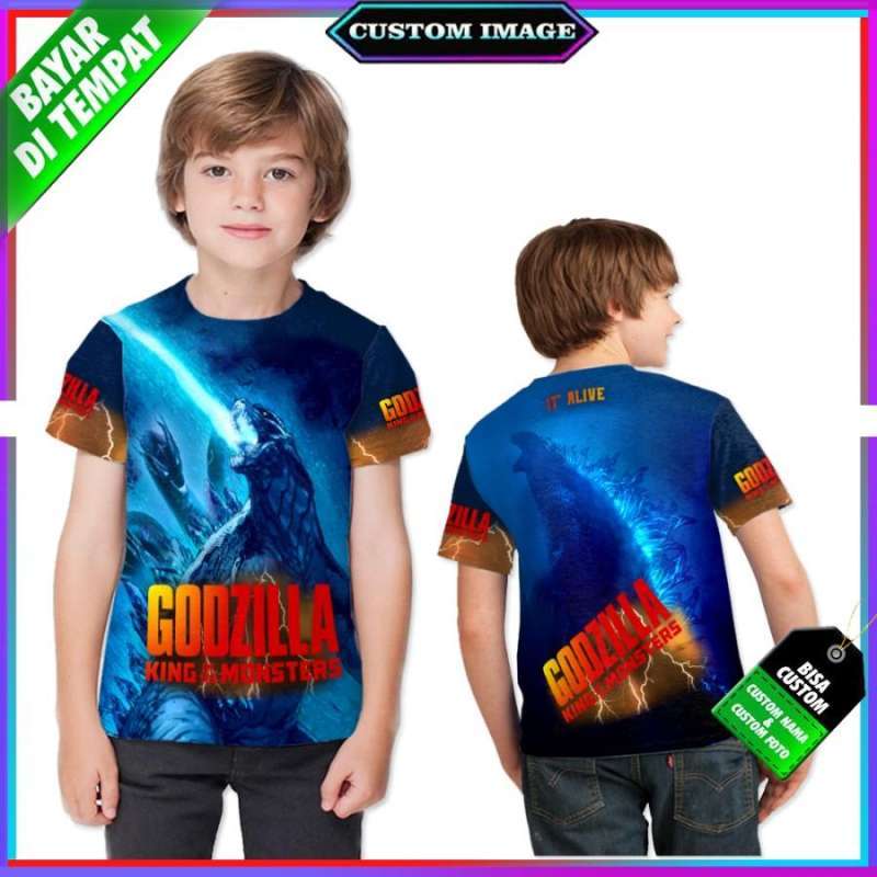 Jual New Godzilla!! Baju Kaos Anak Godzilla art01-art02 King Of The ...