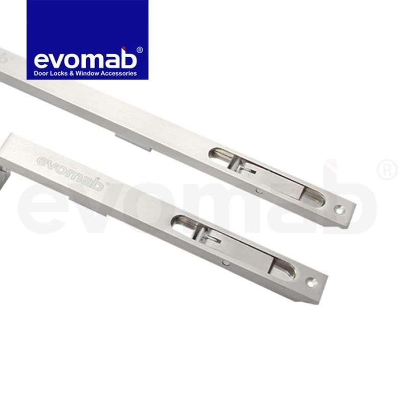 Promo Evomab Grendel Tanam Flush Bolt Kunci Atas Bawah Pintu 12 / 24 ...