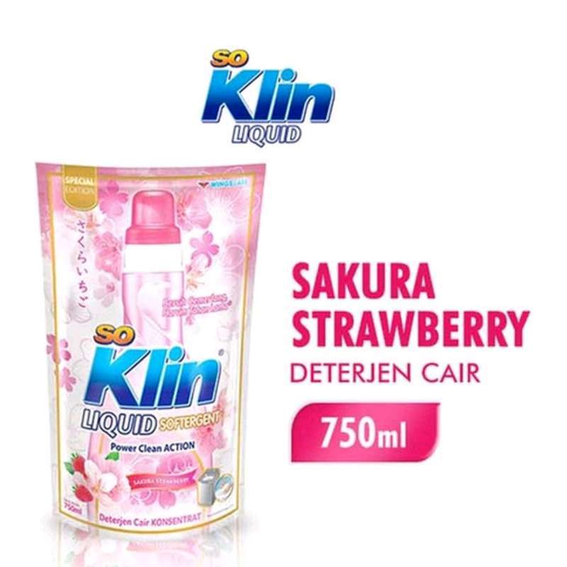 Jual So klin liquid 750 ml Detergent cair pouch - Sakura di Seller ARUL ...