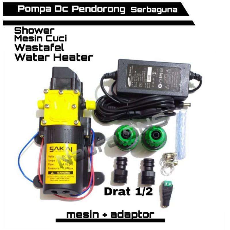Jual PAKET POMPA DORONG UNTUK WASTAFEL MESIN CUCI SHOWER WATER HEATER ...