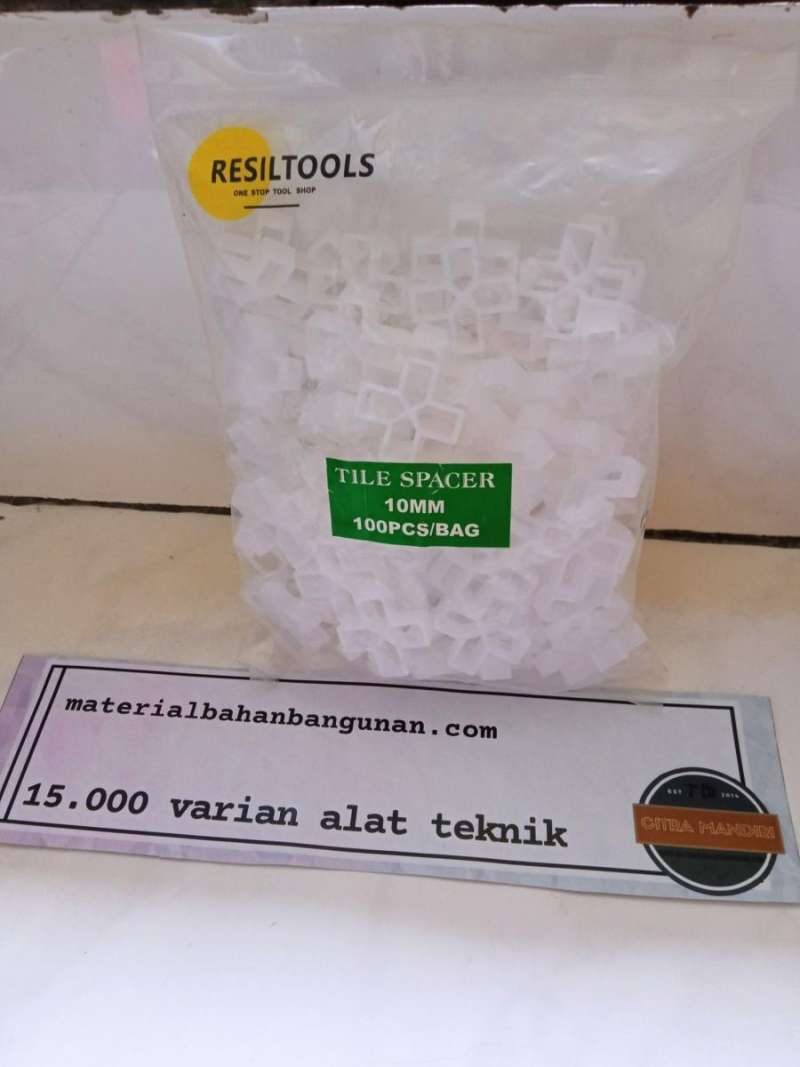 Jual Alat Pengatur Jarak Nat Ubin 10mm Keramik Tile Cross Lavel 100pcs ...