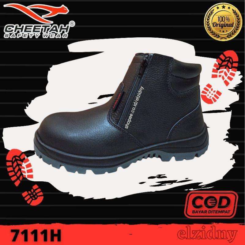 Jual Sepatu Safety CHEETAH 7111H safety shoes sepatu ada besi di Seller ...