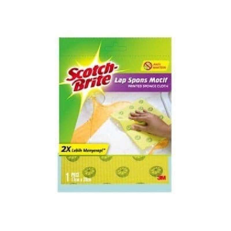 Jual Sponge Cloth Single Pack Id-821 3m / Lap Spons Scotch Brite 3m Di ...