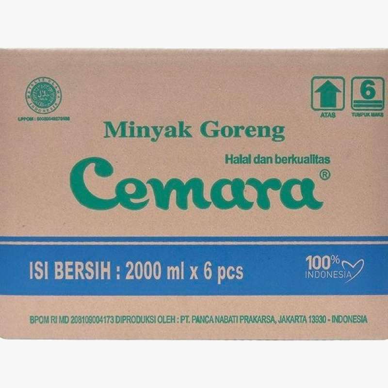 Promo Minyak Goreng Cemara 2 Liter (Isi 6 Kemasan) Diskon 23% di Seller ...