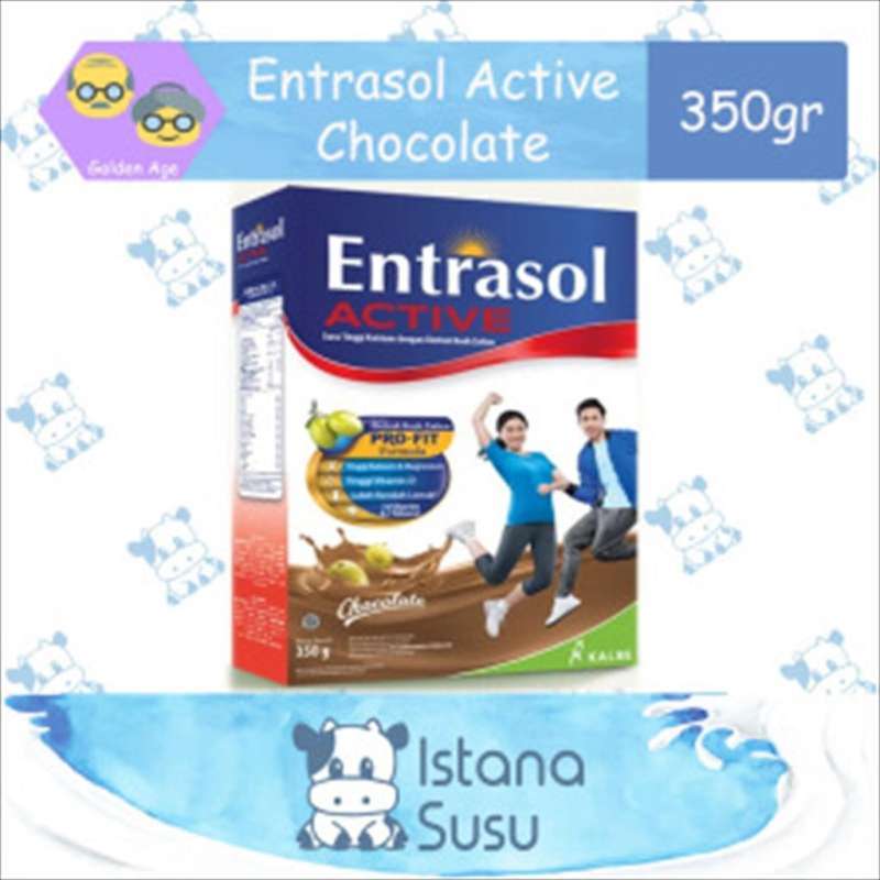 Jual ENTRASOL ACTIVE CHOCOLATE 350 GR di Seller Istana Susu Bekasi ...