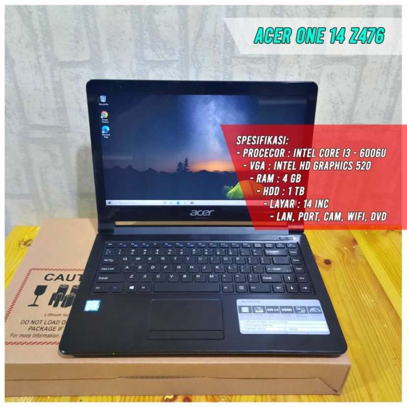 Jual Laptop Acer One14 Core I3-6006u 2,0ghz Ram 4/1tb Vga Intel Hd Graphic Di Seller Dekstop ...