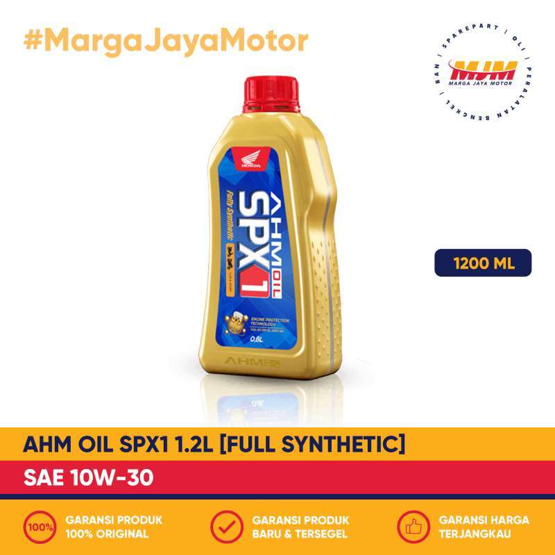 Jual AHM Oil SPX1 10W/30 [1200ml] AHM Oil 1.2L ORIGINAL di Seller MARGA ...