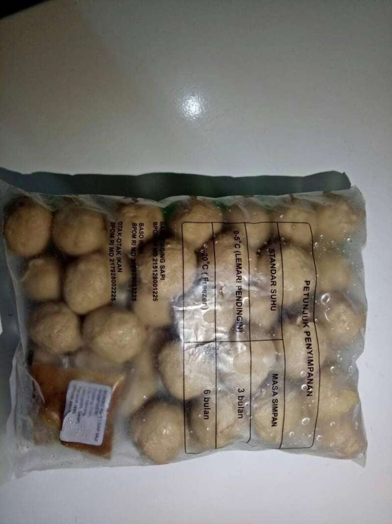 Jual Bakso Daging Sapi Kecil,bakso Kusno 500gram Di Seller Titiandfood ...