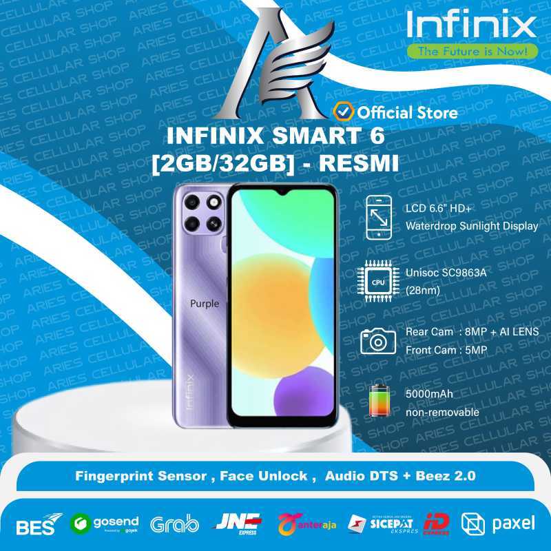 Jual Infinix Smart 6 2/32 GB Smartphone Garansi Resmi Best di Seller ...