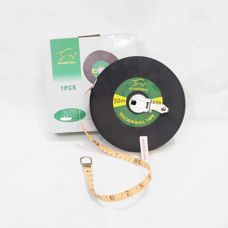 Jual Meteran Alat Ukur Measuring Tape tanah putar 50m 50 m meter di ...