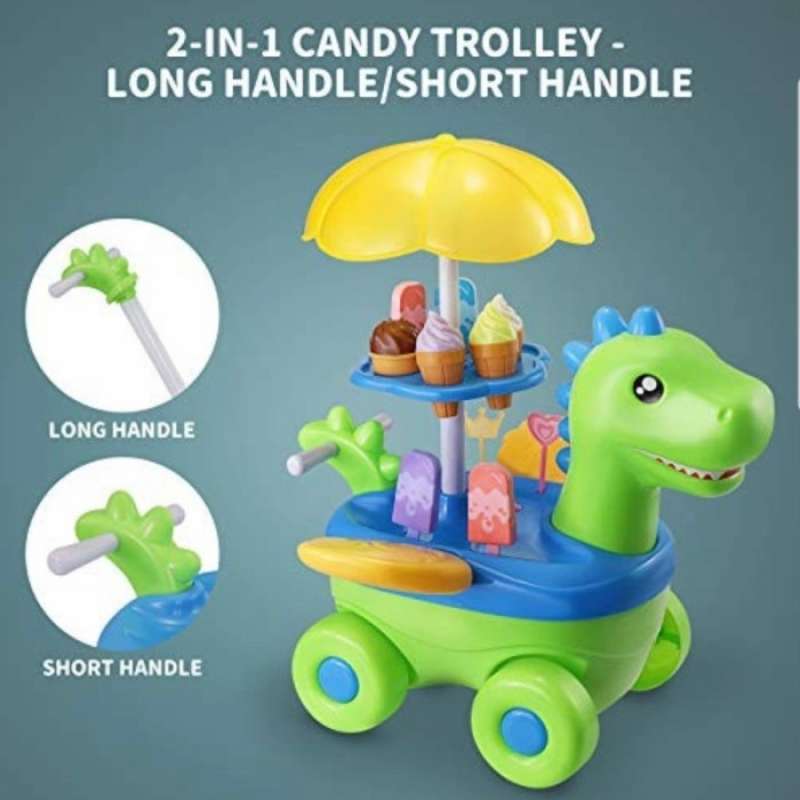 Jual MAINAN KERETA ES KRIM SWEET SHOP DINO CART DINOSAUR TROLLEY CANDY ...