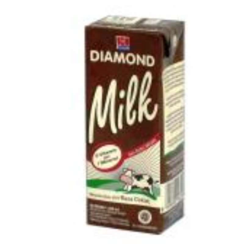 Jual Susu cair rasa coklat Diamond UHT chocolate milk 200ml di Seller ...
