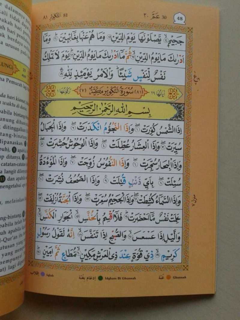 Jual Al-Quran Juz Amma Tajwid Tartil Terjemah Ukuran A5 di Seller Toko ...