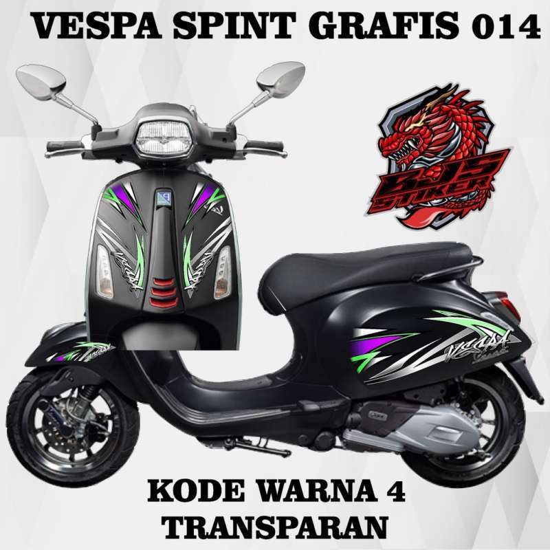 Promo stiker transparan vespa / striping transparan / decal stiker ...