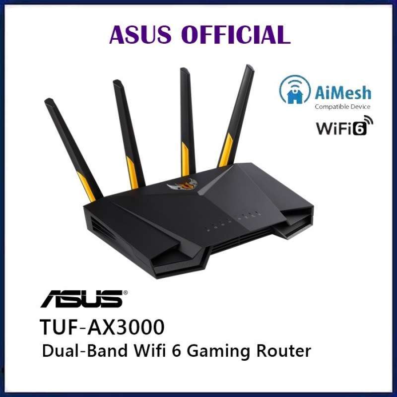 Promo Asus Tuf-Ax3000 Dual Band Wifi 6 Router Tuf Gaming Ax3000 Rt ...