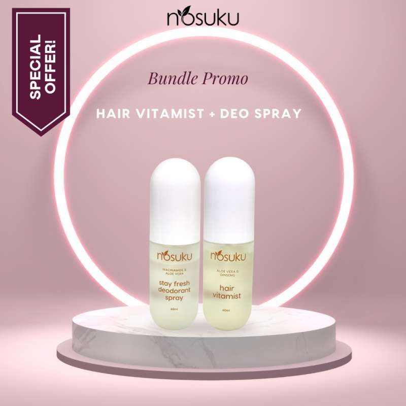 Jual Nosuku Bundling Hair Vitamist + Nosuku Stay Fresh Deodorant Spray ...