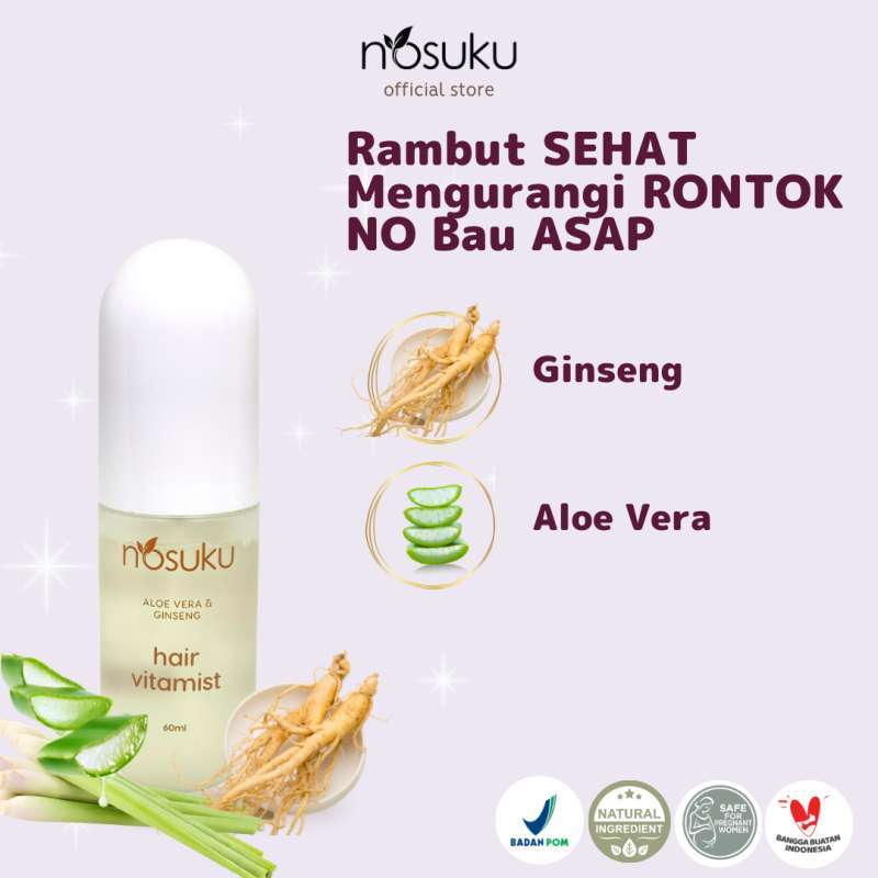 Jual Nosuku Bundling Hair Vitamist + Nosuku Stay Fresh Deodorant Spray ...