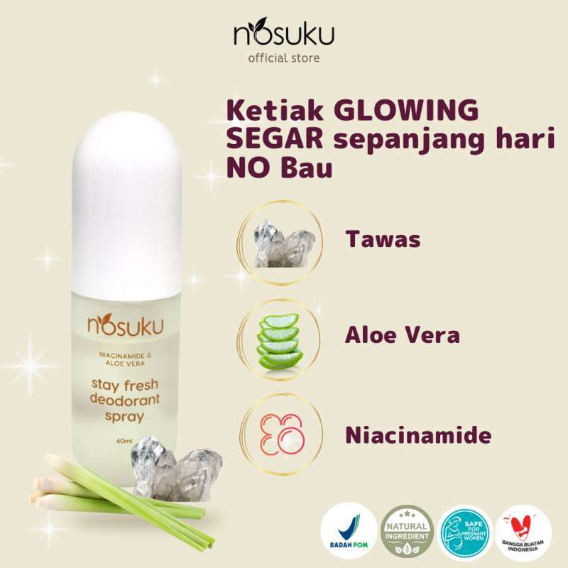 Jual Nosuku Bundling Hair Vitamist + Nosuku Stay Fresh Deodorant Spray ...