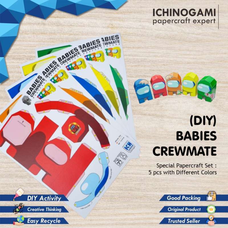 Jual Papercraft (diy) Babies Crewmate - Set Of 5 Di Seller Ichinogami ...