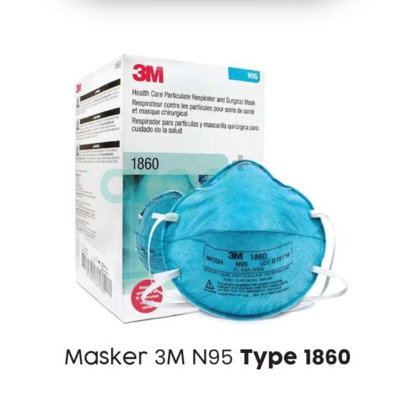 Jual Masker 3M 1860 N95 (Particulate Respirator) isi 20 Pcs di Seller ...