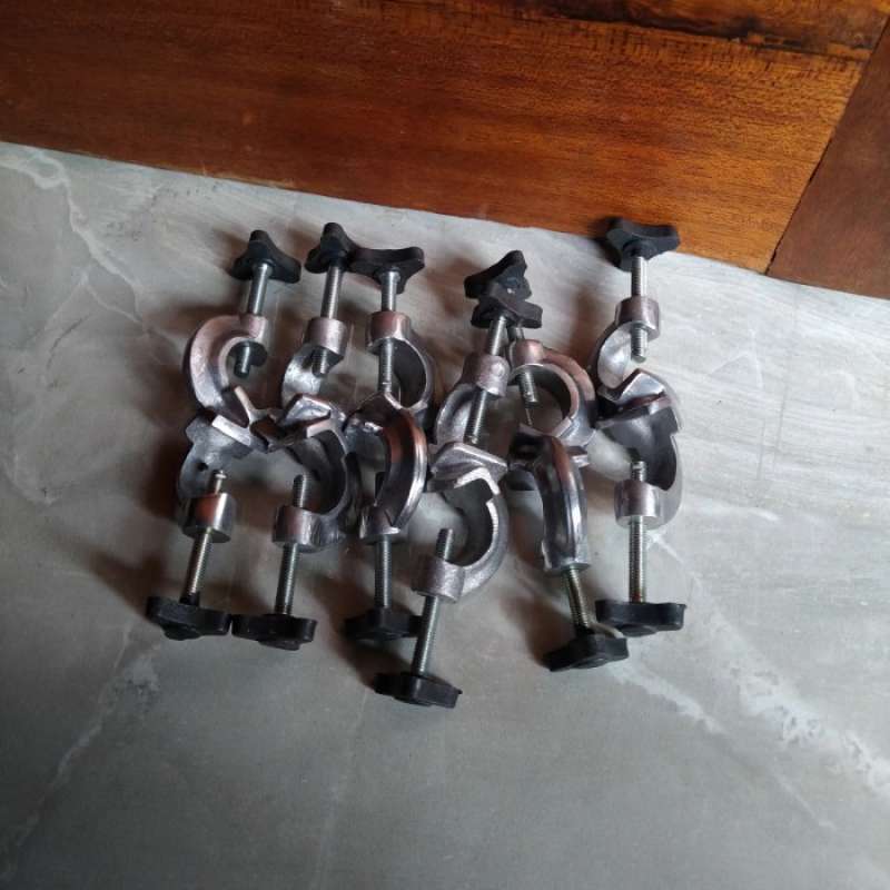 Promo Statif Klem Boshead Dan Klem Universal Set Alas Tiang Diskon 11% ...