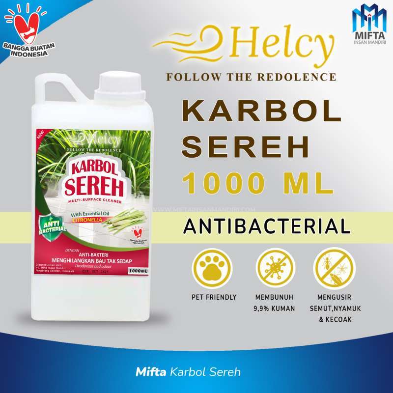 Jual Karbol Sereh Premium Helcy / Karbol Sereh / Karbol Aroma Terapi 1 ...