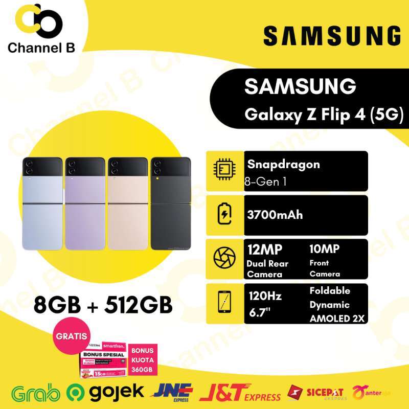 Promo Samsung Galaxy Z Flip4 8/512GB Diskon 1% di Seller Channel B Official Store - B Plus | Blibli