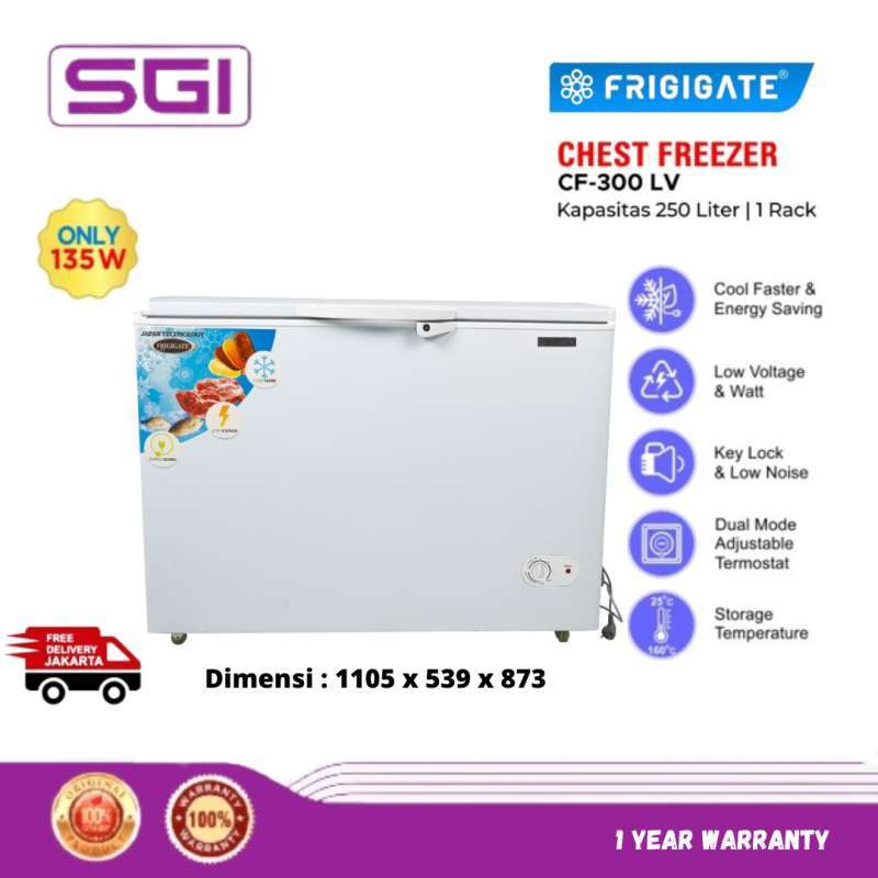 Jual FRIGIGATE CF-300 LV Chest Freezer 250 Liter CF300 Cooler di Seller ...
