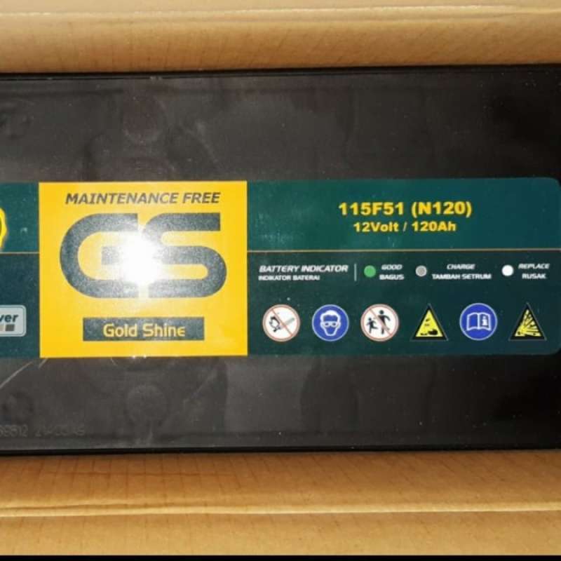 Jual Aki Baterai Kering Truck Genset Gs Goldshine N120/115f51 Mf Grs 3 Bln Di Seller Genset Part ...
