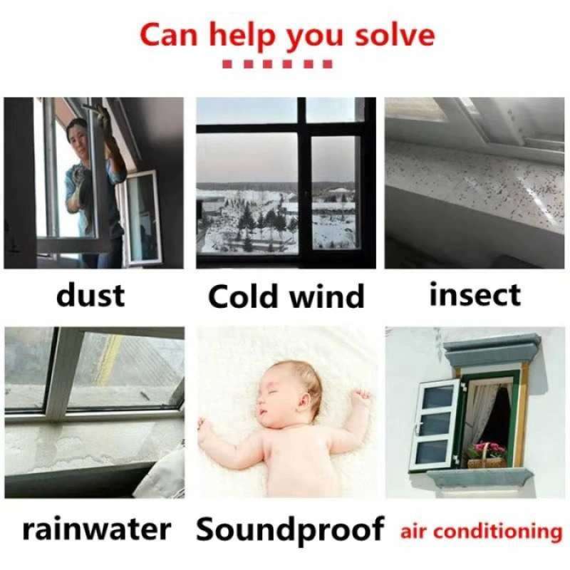 Promo Karet Peredam Noise Pintu Jendela Aluminium Kayu Door Seal ...