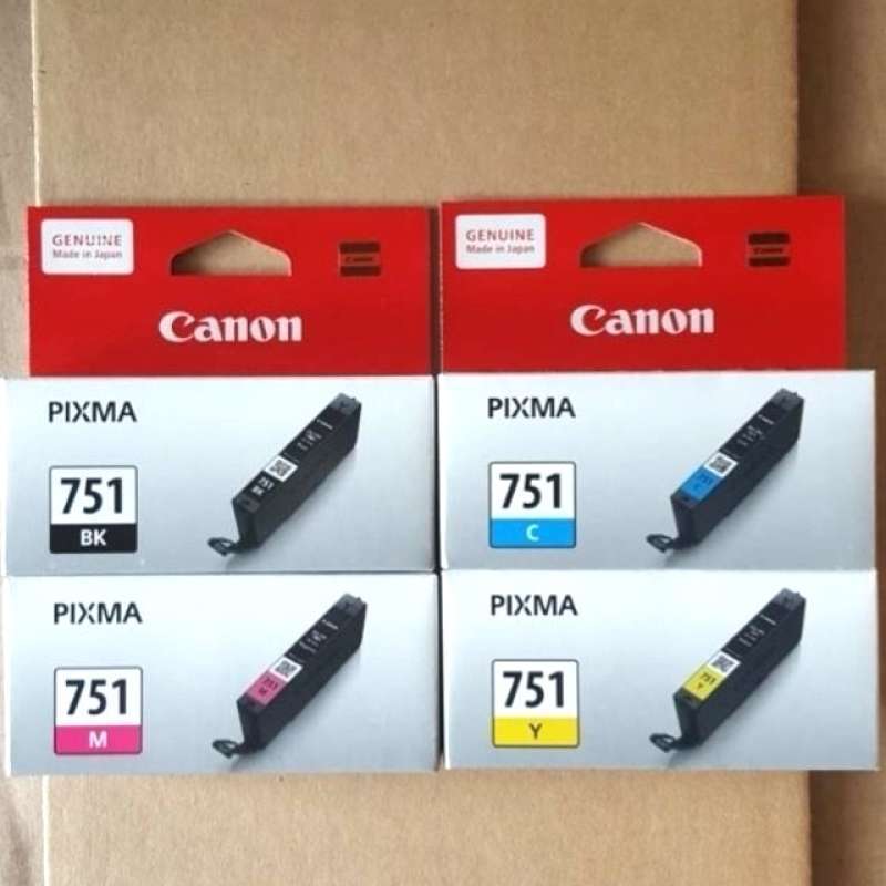 Promo Paket Tinta Cartridge Canon 751 Black + Color Original Diskon 13% ...