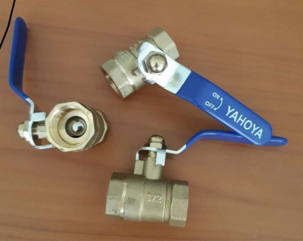 Jual Ball valve Kuningan 1/2 / Stop kran Kuningan Mrek YAHOYA di Seller ...