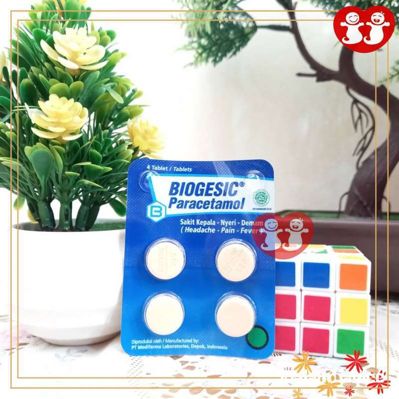 Jual Biogesic Paracetamol 500mg 4 Tablet - Obat Demam, Pereda Nyeri ...
