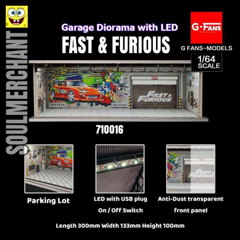Jual G-Fans Model 1/64 DIORAMA HOTWHEELS MINI GT FAST & FURIOUS with ...