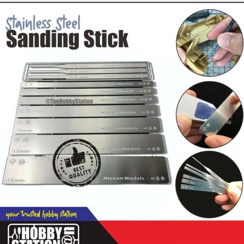 Jual Stainless Steel Sanding Stick - Amplas Grinding Board Gundam Model ...