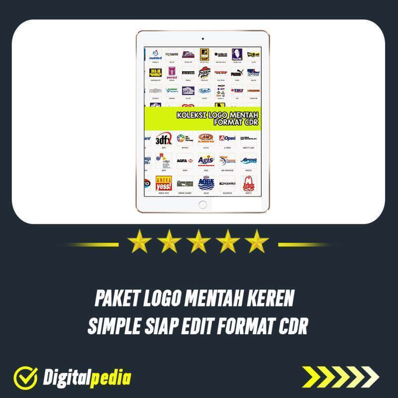 Jual Paket Logo Mentah Keren Simple Siap Edit Format Cdr Desain Grafis ...