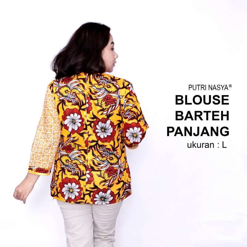 Promo Blouse Batik Big Size Wanita Atasan Batik Lengkap S-m-l-xl-2l-3l ...