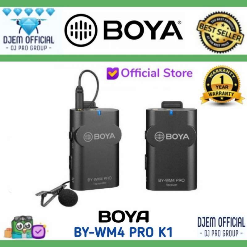 Promo Boya By-Wm4 Pro K1 Wireless Microphone Camera Smartphone Mic Boya Wm4 Diskon 10% di Seller ...