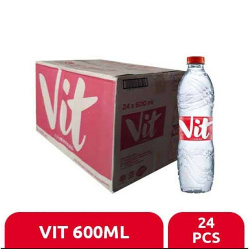 Promo Vit Air Mineral 600 Ml 1 Dus 24 Botol Diskon 11% Di Seller Arefaa ...